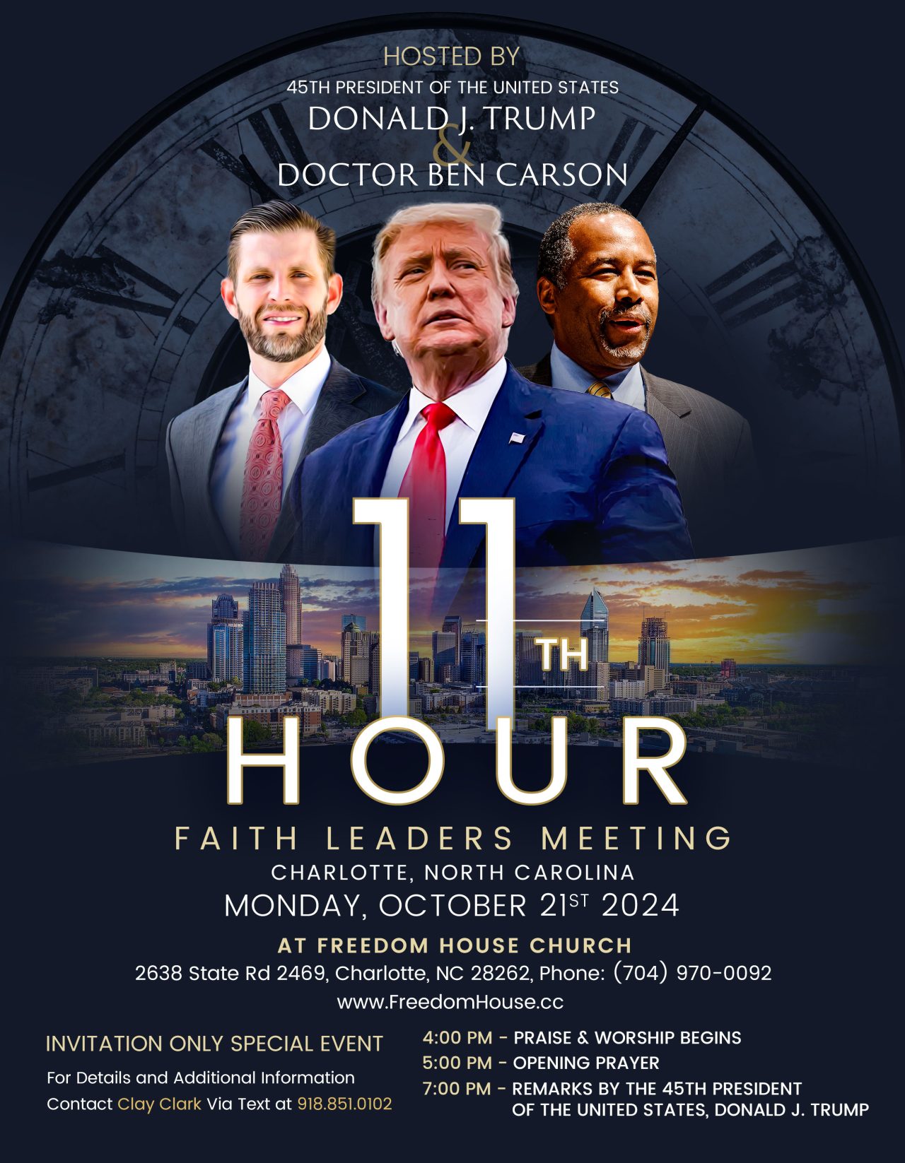 11th Hour Faith Leaders Meeting - Time to Free America